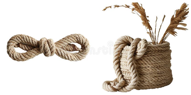 Creative Rope Craft Featuring a Decorative Knot and a Stylish Rope ...