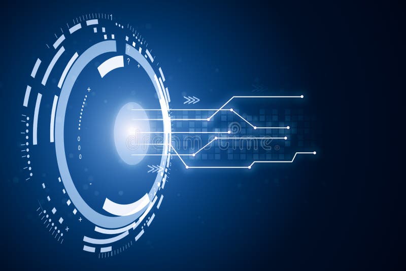 Creative Round Digital Button Stock Illustration - Illustration of ...