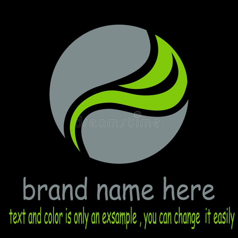 Creative Round Leaf Logo Vector Stock Vector - Illustration of circle ...