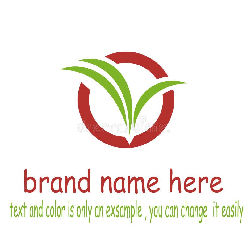Creative Round Leaf Logo Vector Stock Vector - Illustration of abstract ...