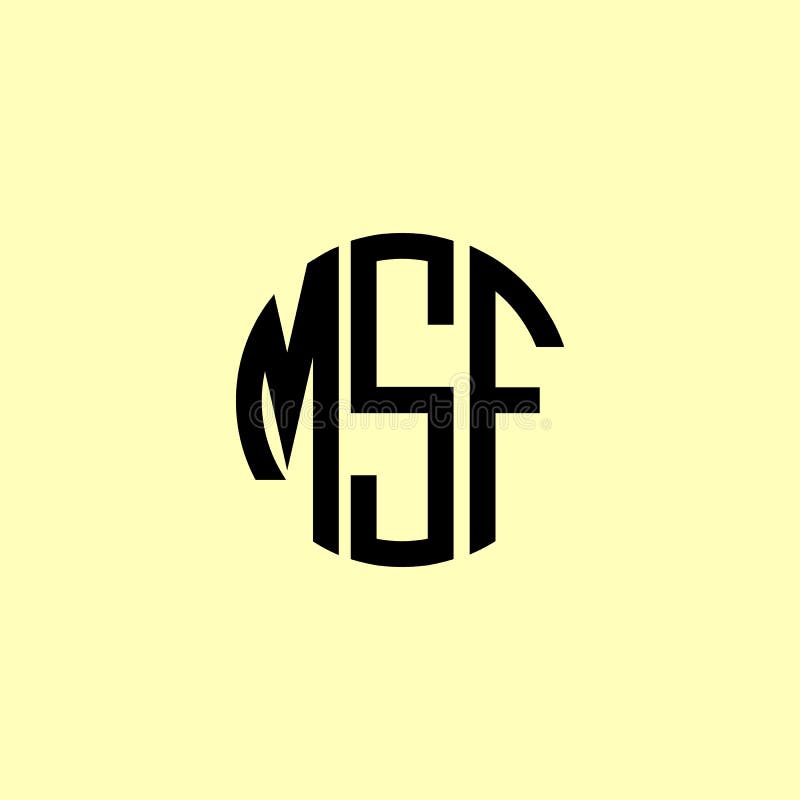 Creative Rounded Initial Letters MSF Logo Stock Vector - Illustration ...