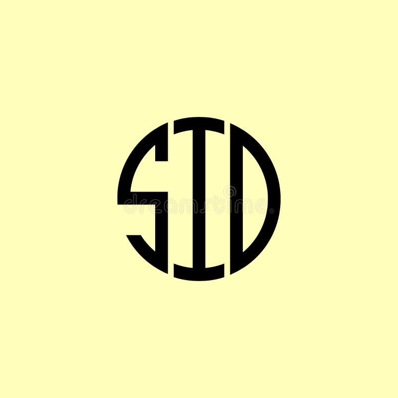 Creative Rounded Initial Letters SID Logo Stock Illustration ...