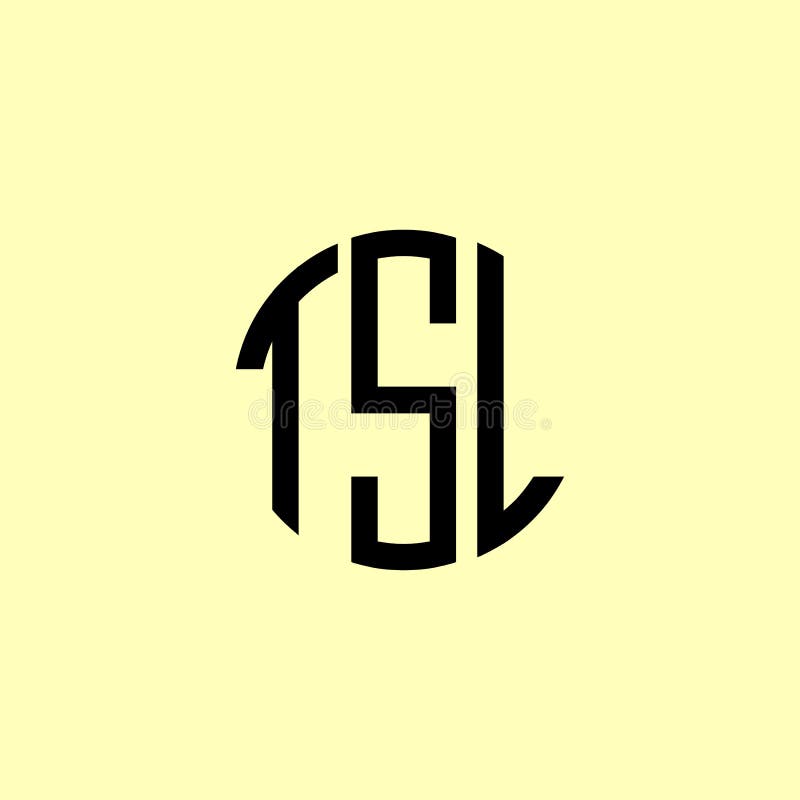 Creative Rounded Initial Letters TSL Logo Stock Vector - Illustration ...