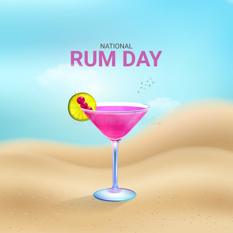 Creative Rum Day Ads Design. National Rum Day, Rum Shot with Lime ...