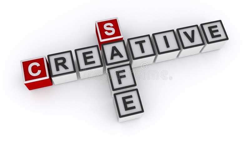 Creative Safe Word on White Stock Illustration - Illustration of ...