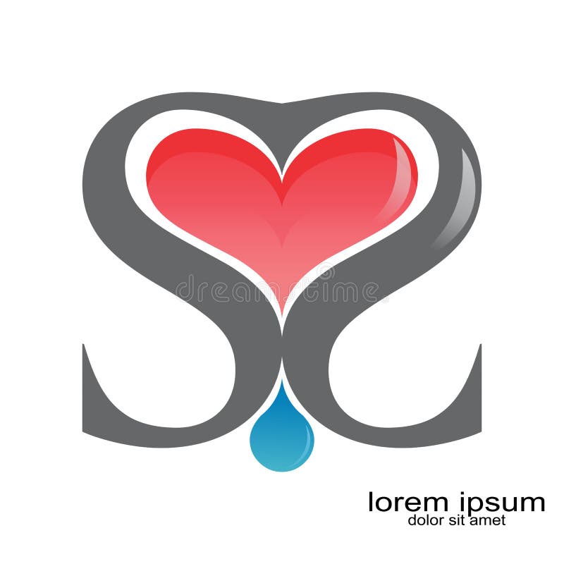 Creative Sample Design Abstract Love Logo Stock Illustration ...