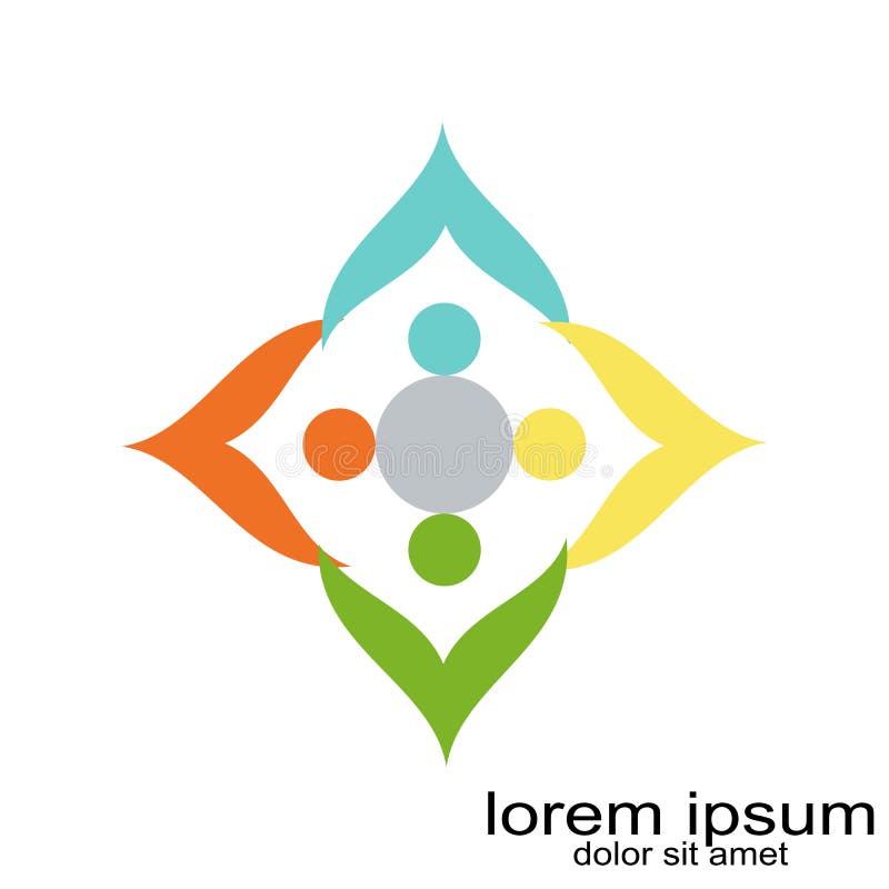 Creative Sample Design Circle People Logo Vector Stock Vector ...