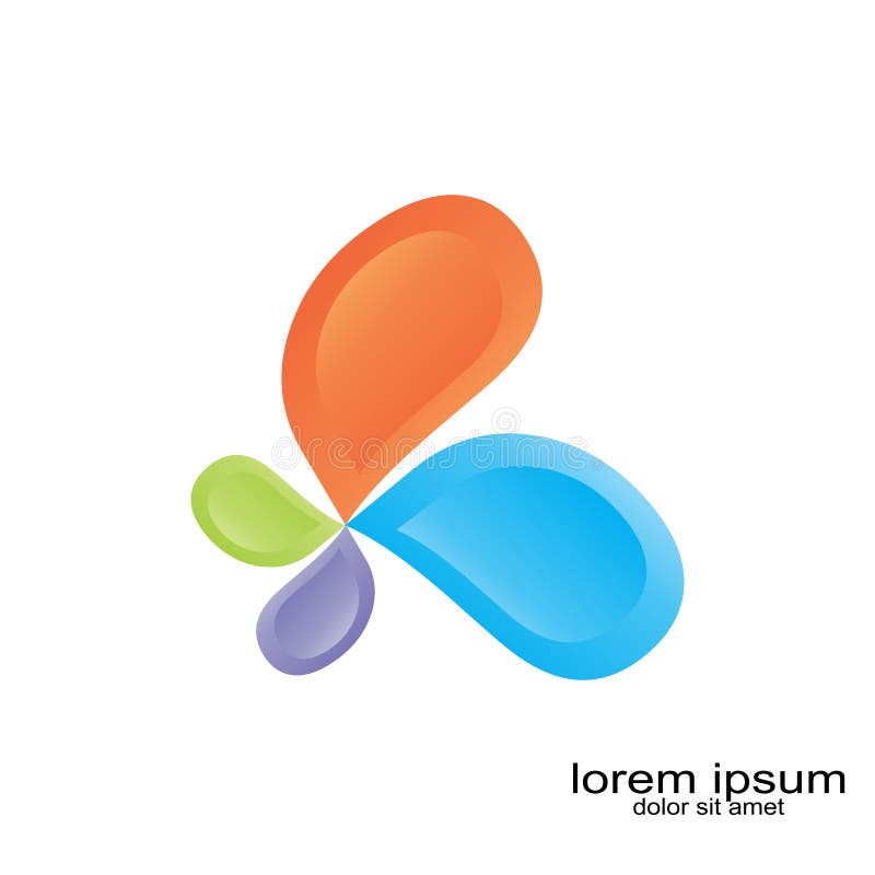 Creative Sample Design Colorful Circle Logo Stock Vector - Illustration ...