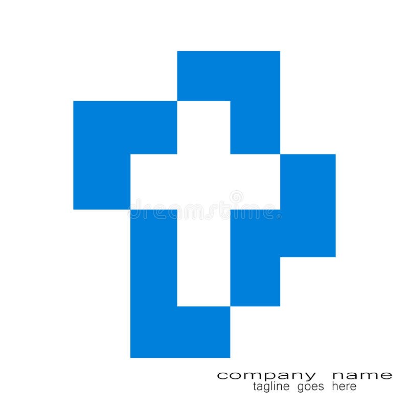 Creative cross logo stock vector. Illustration of colorful - 107387651