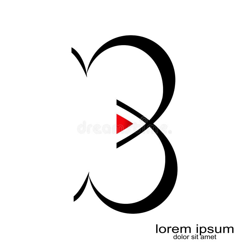 Letter B Logo Sign and Symbol Stock Vector - Illustration of creative ...