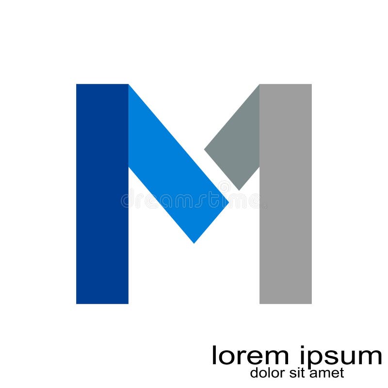 Creative Sample Design Letter M Logo Vector Stock Vector - Illustration ...