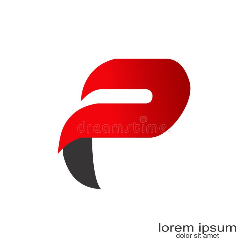 P letter logo design stock vector. Illustration of corporate - 127947882