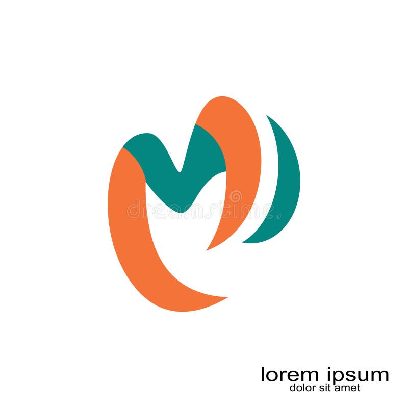 M letter logo design stock vector. Illustration of graphic - 145942779