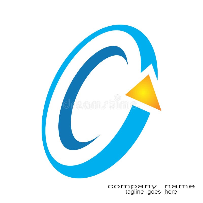 Round arrow logo vector stock vector. Illustration of collection ...