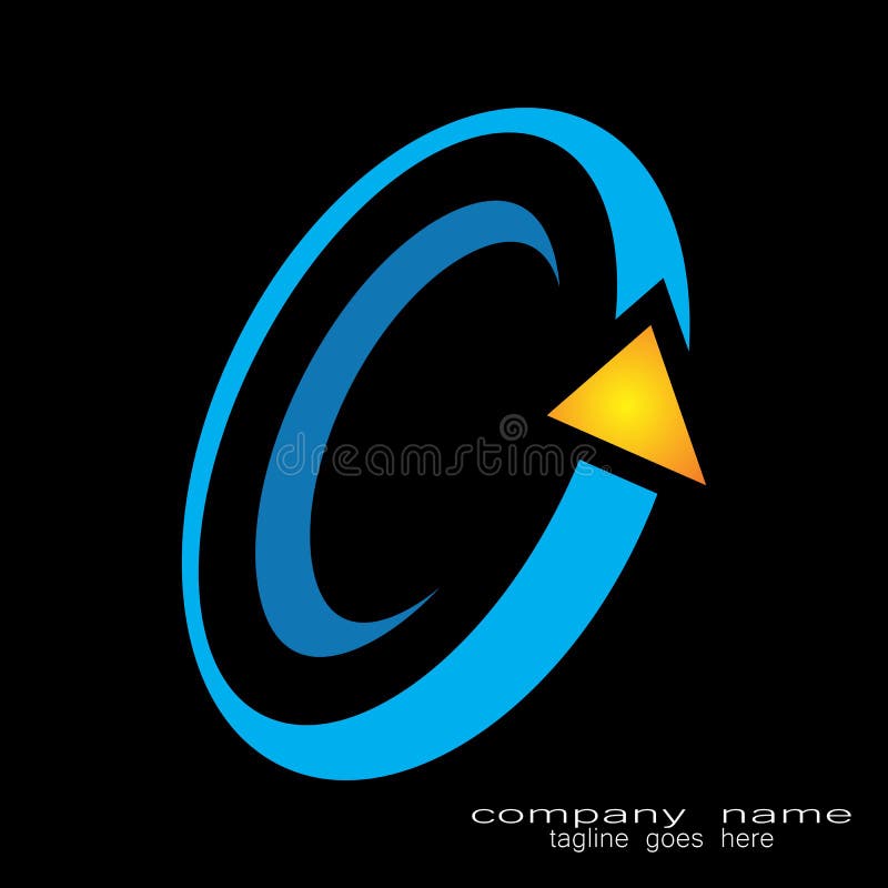 Creative Sample Design Round Arrow Logo Stock Vector - Illustration of ...