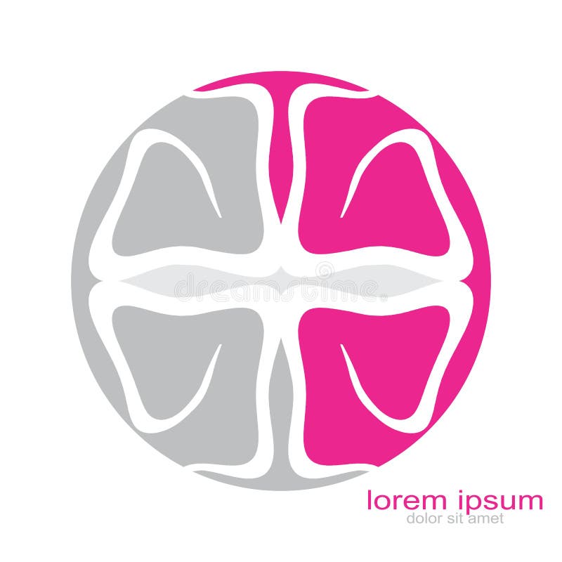Creative Sample Design Round Cross Logo Stock Vector - Illustration of ...