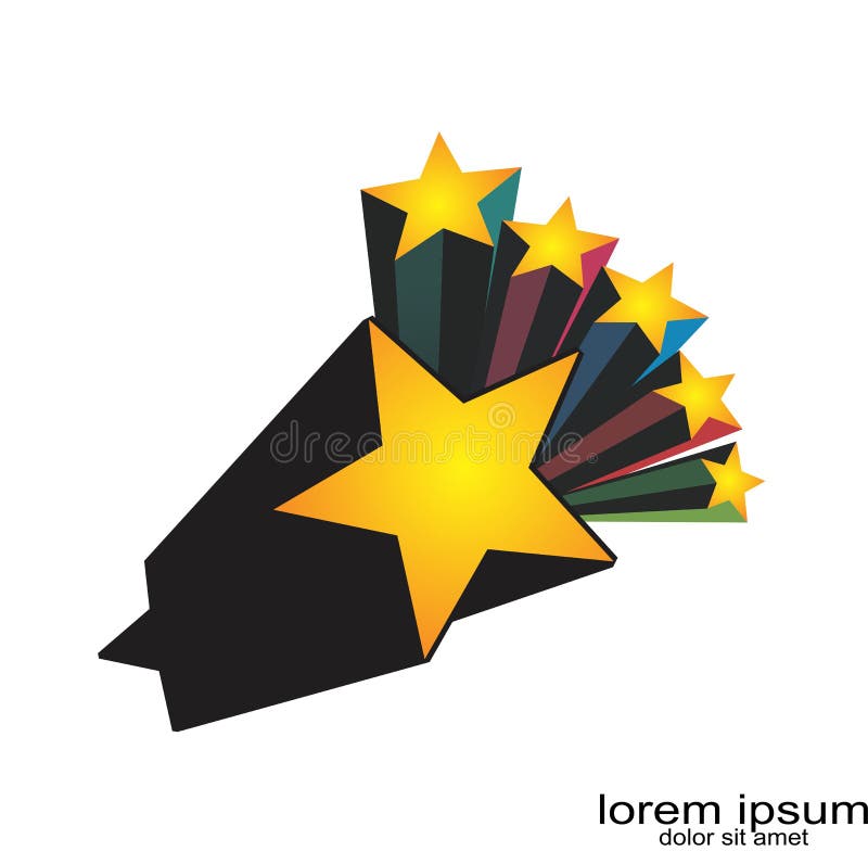 Creative Sample Design Star Logo Stock Vector - Illustration of eagle ...