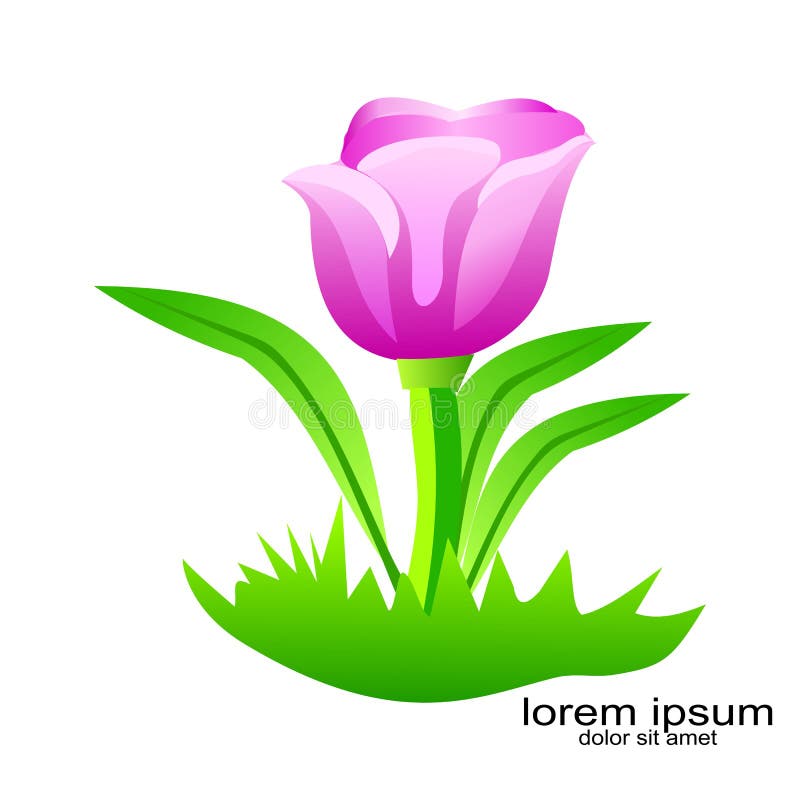 Creative Sample Flower Logo Plant and Garden Stock Vector ...