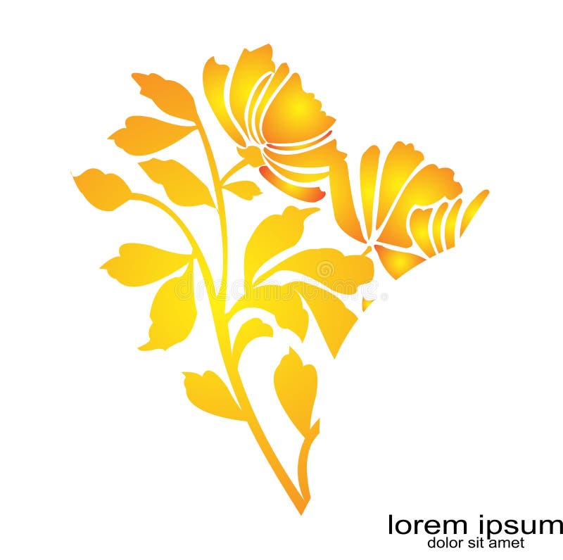 Creative Sample Flower Logo Plant and Garden Stock Vector ...