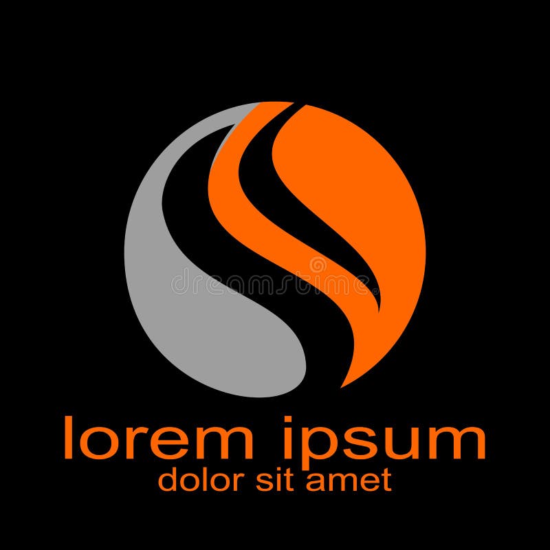 Creative Design Round Letter S Logo Graphic Resource Stock Vector ...