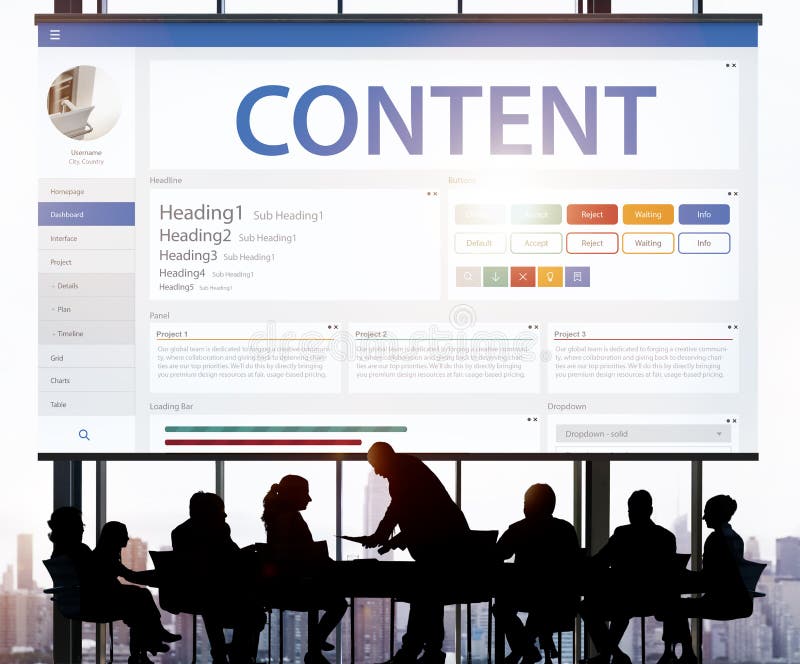 Creative Sample Website Design Template Concept Stock Photo - Image of ...