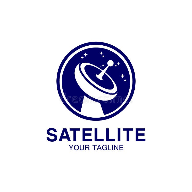Creative Satellite Logo Design Vector Art Logo Stock Illustration ...