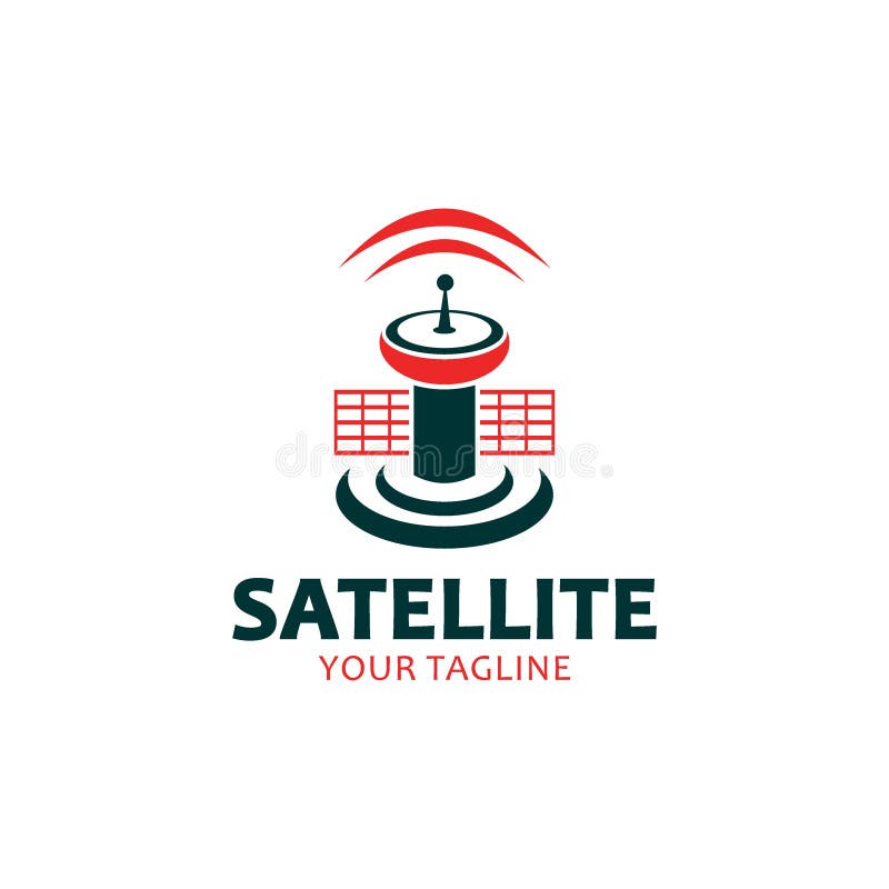 Creative Satellite Logo Design Vector Art Logo Stock Illustration ...