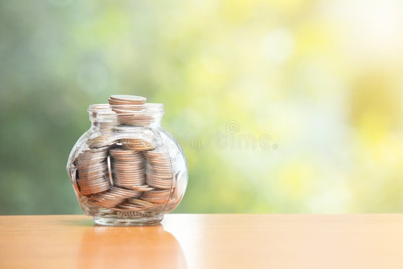 Creative Saving Coins Ideas Business Money Concept. Stock Photo - Image ...