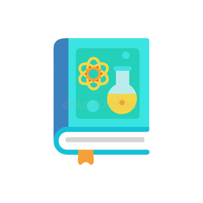 Creative Science Book Illustration Icon Stock Illustration ...