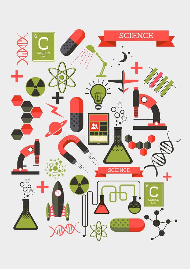 Science Icons stock vector. Illustration of electronic - 2757269