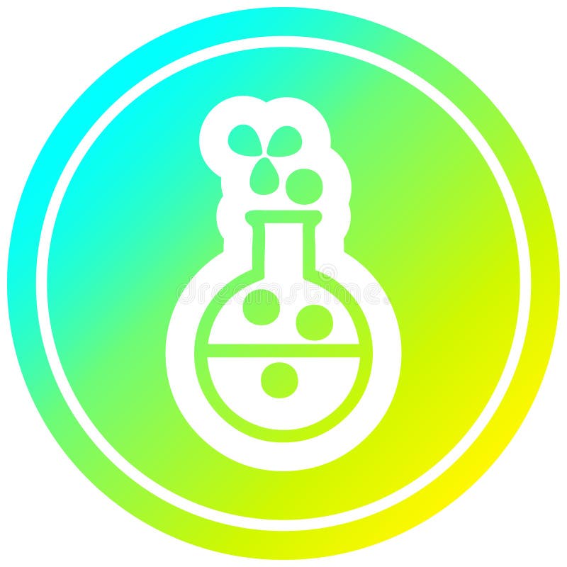 A Creative Science Experiment Circular in Cold Gradient Spectrum Stock ...