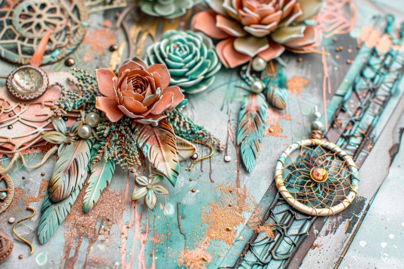 Creative Scrapbook Page, Various Themes and Styles, Featuring Unique ...