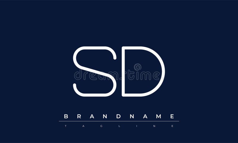 Creative SD Letter Initial Logo Vector Image Stock Vector ...