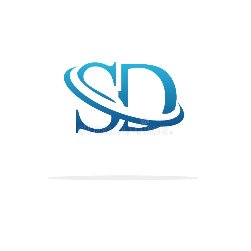 Creative SD Logo Icon Design Stock Vector - Illustration of white ...