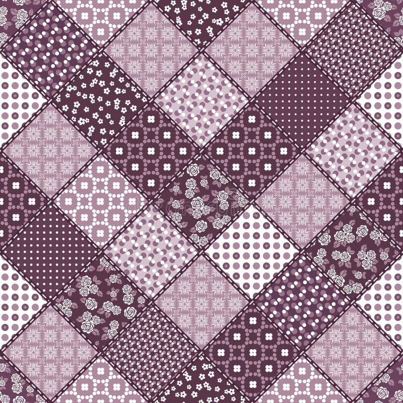 Creative Seamless Patchwork Pattern Stock Vector Illustration Of
