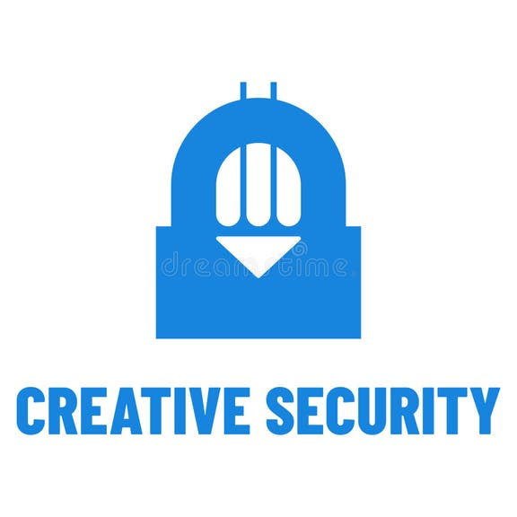 Creative Security Flat Minimalist Logo Design Stock Vector ...