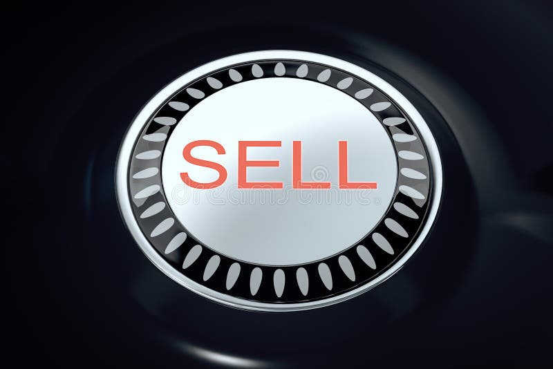 Creative sell button stock illustration. Illustration of financial ...