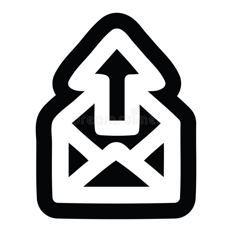 A creative send email icon stock vector. Illustration of vector - 151157706