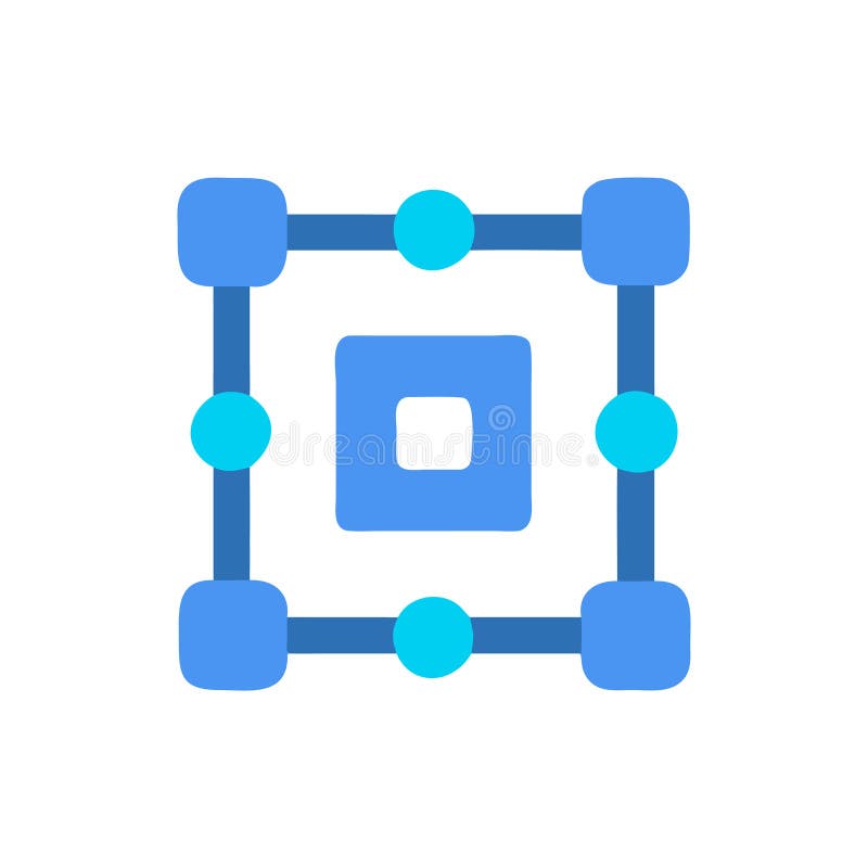 Creative Service Mesh Icon Representation Stock Vector - Illustration ...