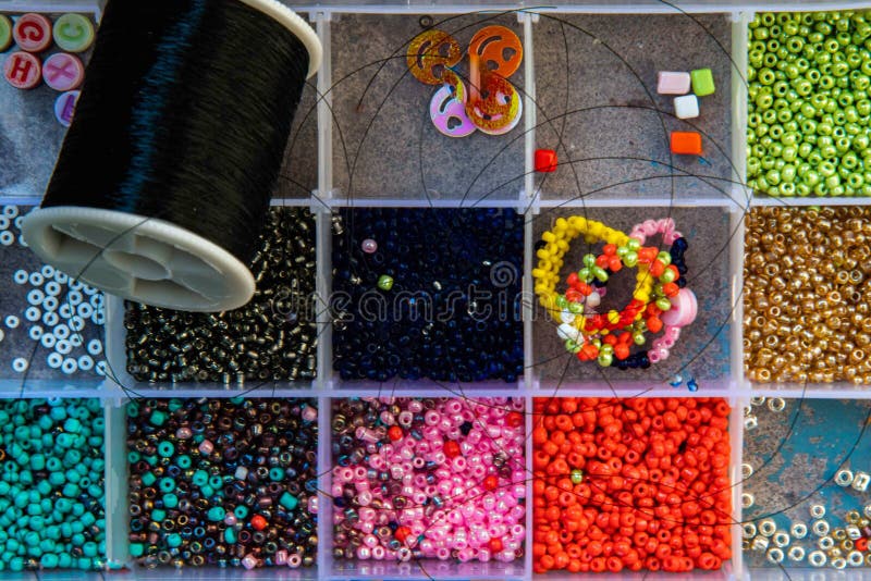 A Creative Set of Various Beautiful Sewing Handmade Materials .beads ...