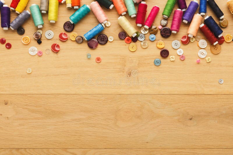 A Collection of Threads with Various Colors Stock Image - Image of ...