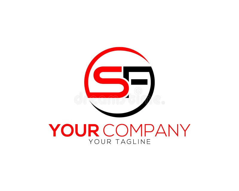 Creative SF Letter Logo stock vector. Illustration of diagram - 252101966
