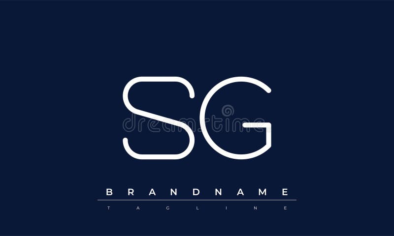 Creative SG Letter Initial Logo Vector Image Stock Vector ...