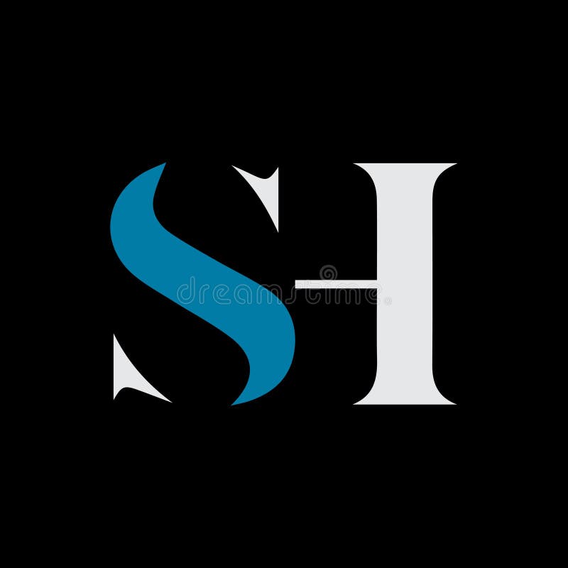 Creative SH Letter Logo Concept Stock Vector - Illustration of graphic ...