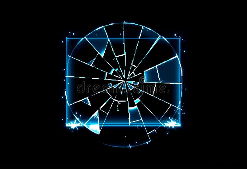 Creative Shattered Mirror Luminogram Pixel Art a Luminogram of a Stock ...