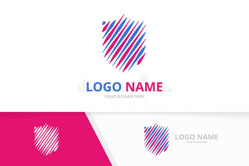 Creative Shield Logo Design Template. Unique Security Logotype Concept ...