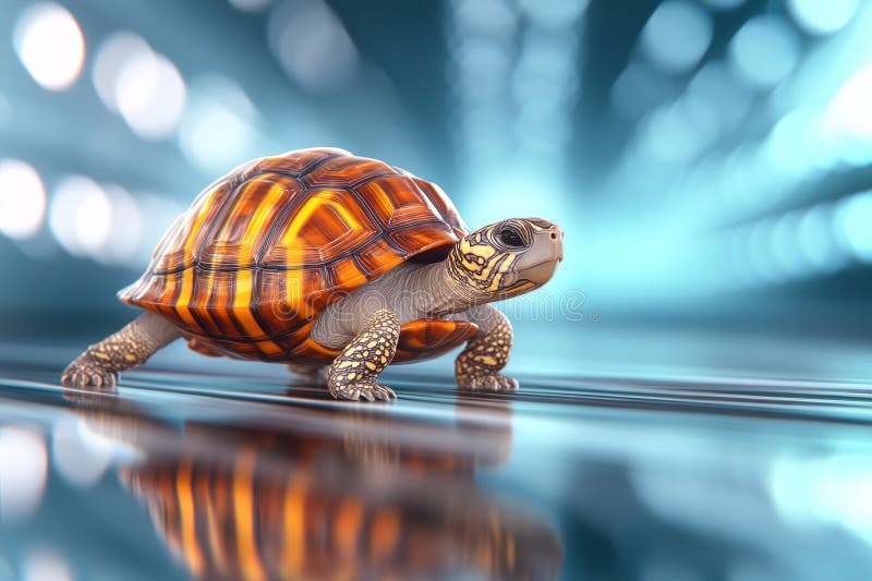 A Creative Shot of Turtle with High Tech Racing Elements, Showcasing ...