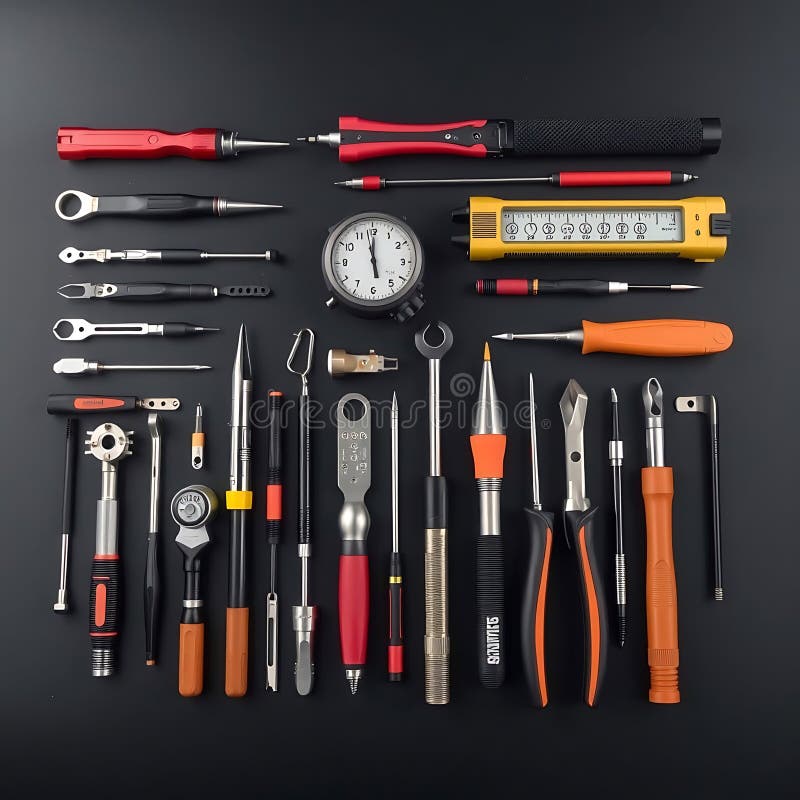 A Creative Shot of a Wide Variety of Mechanical and Electronic ...