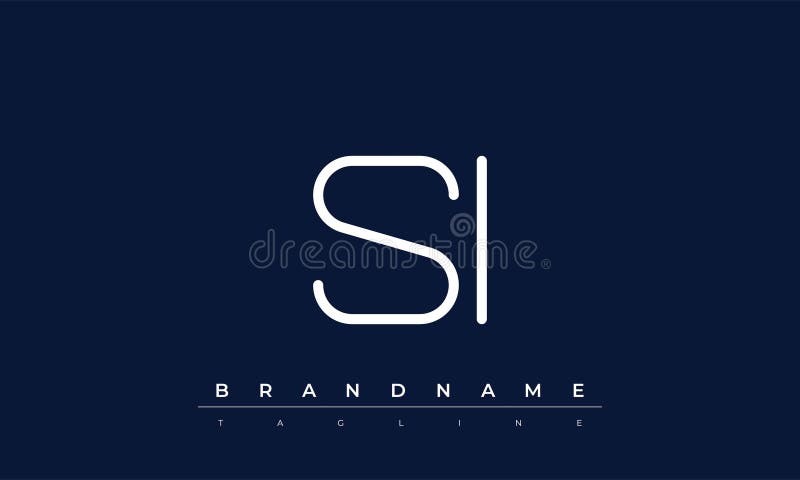 Creative SI Letter Initial Logo Vector Image Stock Vector ...