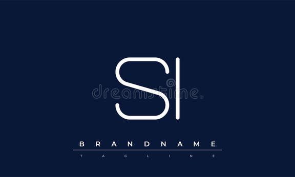 Creative SI Letter Initial Logo Vector Image Stock Vector ...
